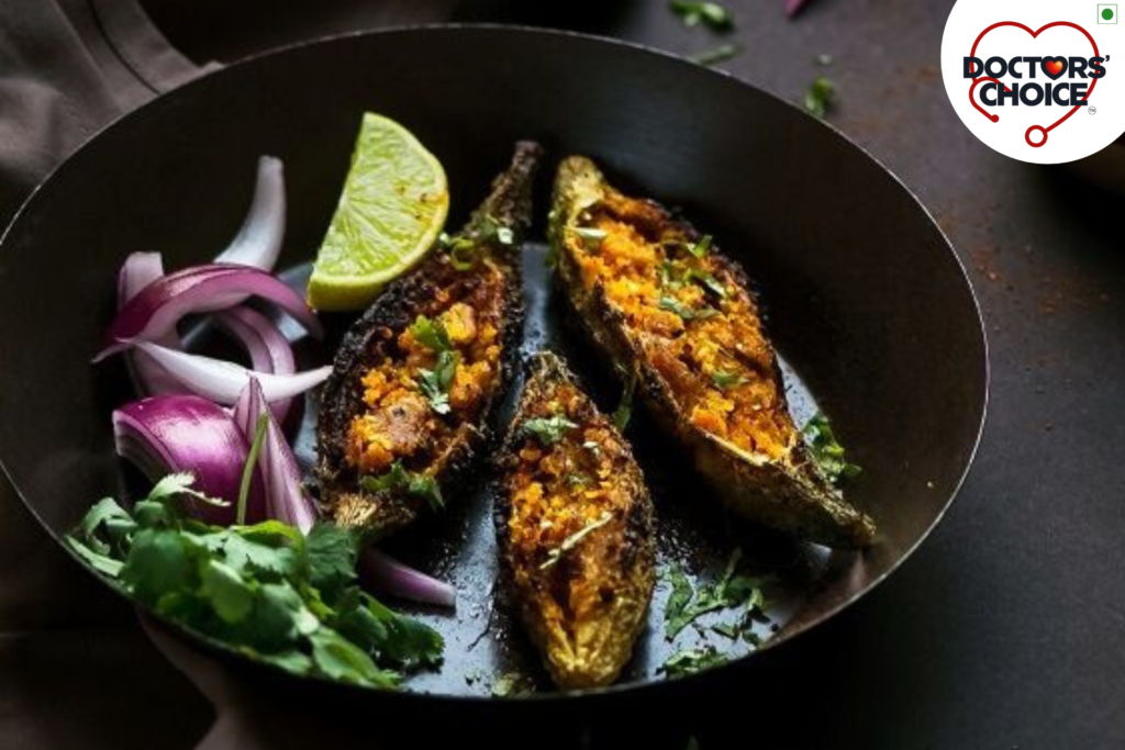 Bharwa Karela With Sweet Potato